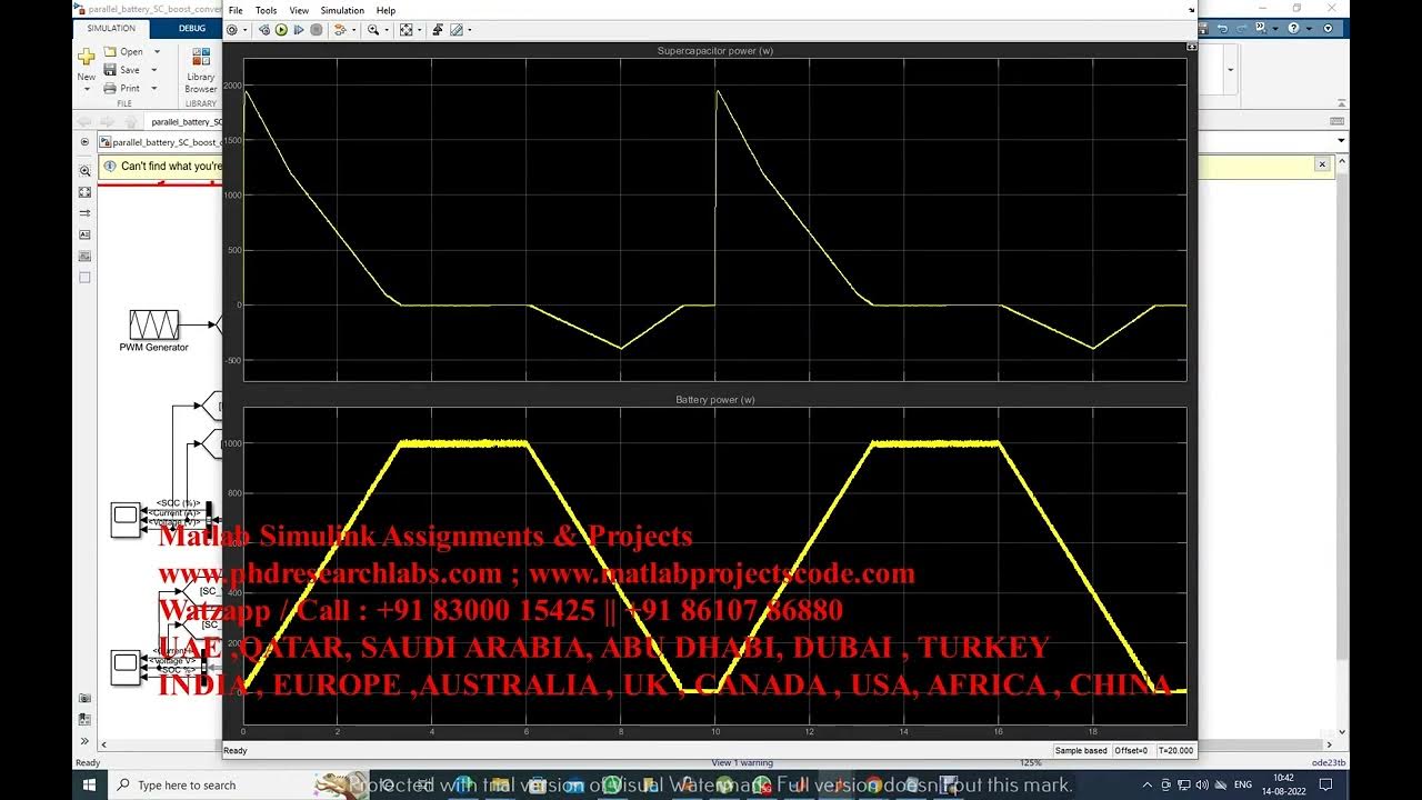 Parallel battery Super Capacitor boost converter MATLAB Simulink #supercapacitor #boostconverter ...
