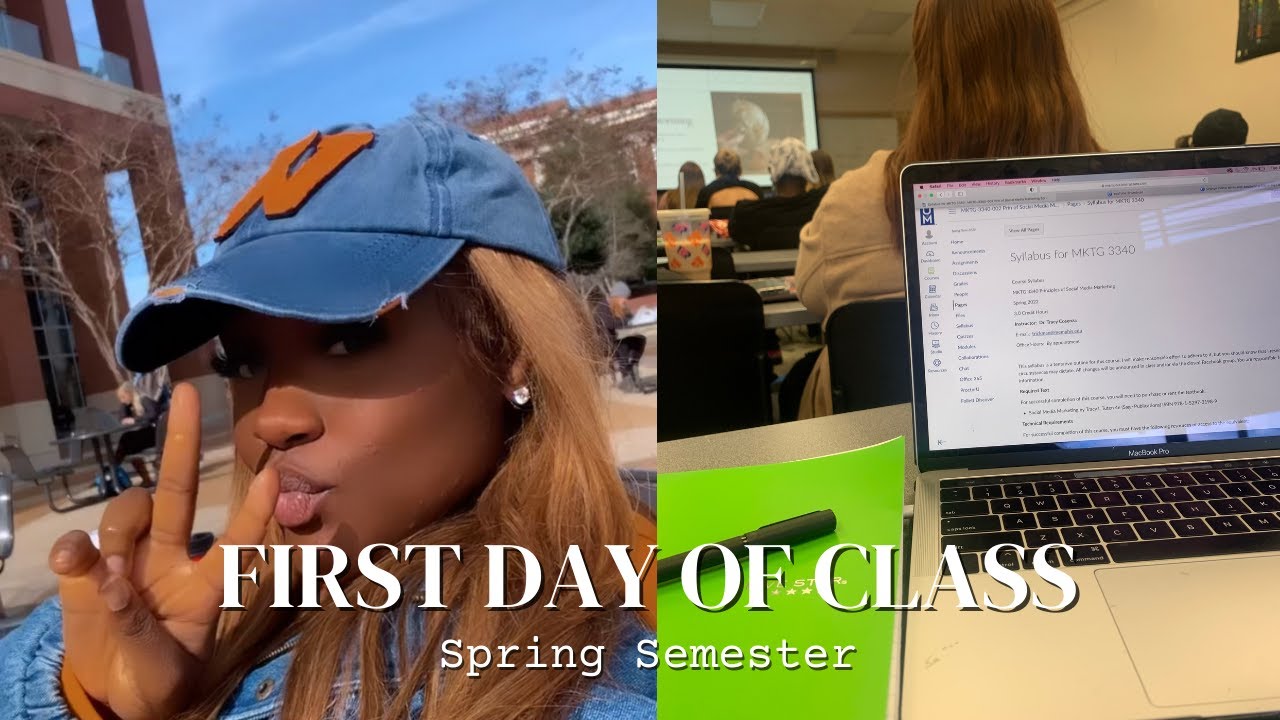 First Day of Class | Spring Semester Vlog - YouTube