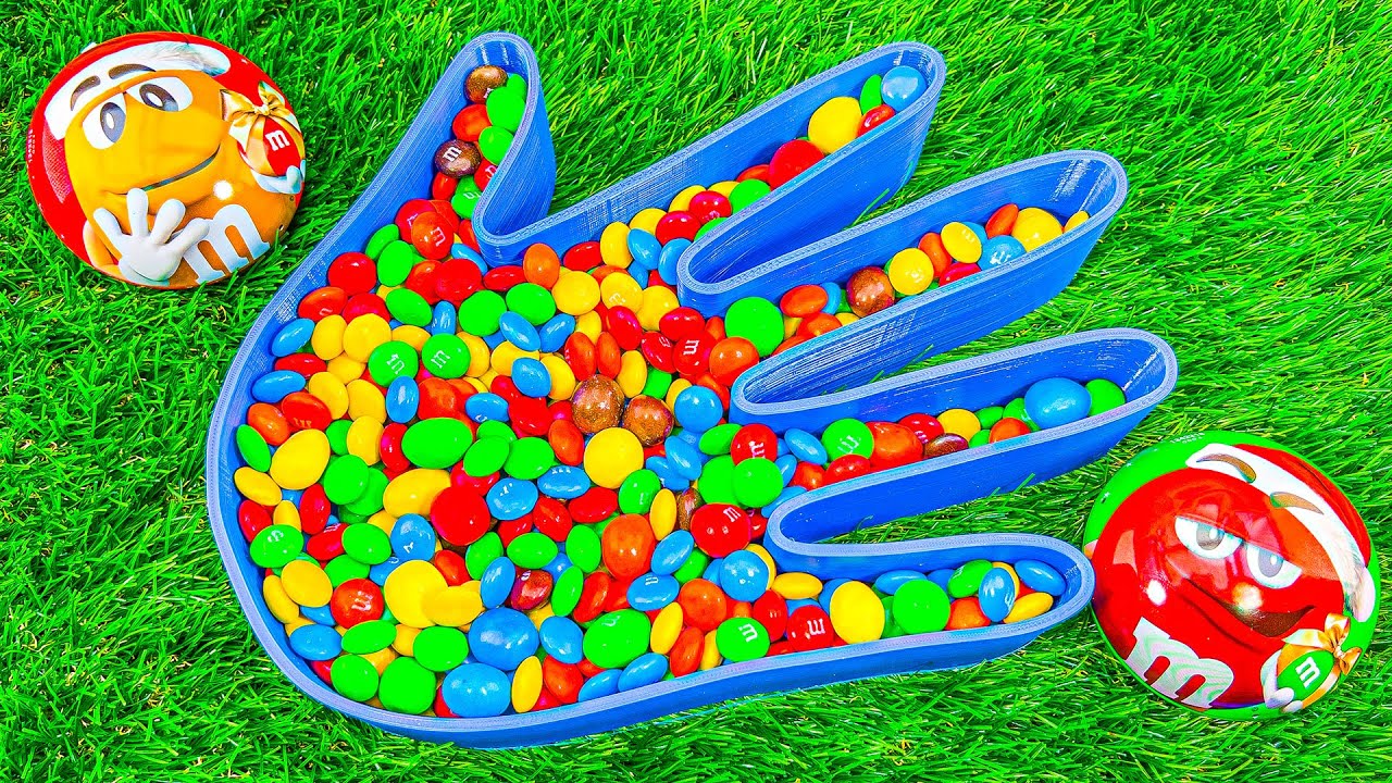 Oddly Satisfying Video | New Hand Full of Glossy Candy with Magic ...
