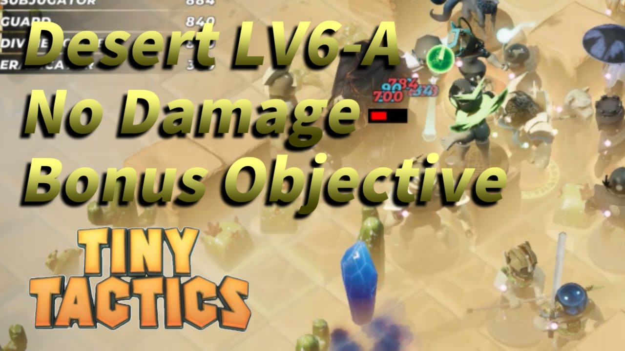 Tiny Tactics | Desert Level6-A No Damage & Bonus Objective Clear | No Commentary - YouTube