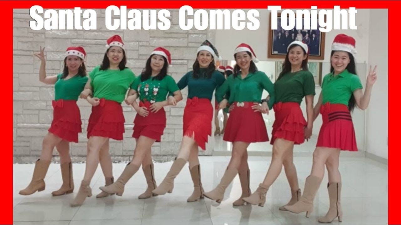 Santa Claus Comes Tonight Line Dance (demo & count) - YouTube