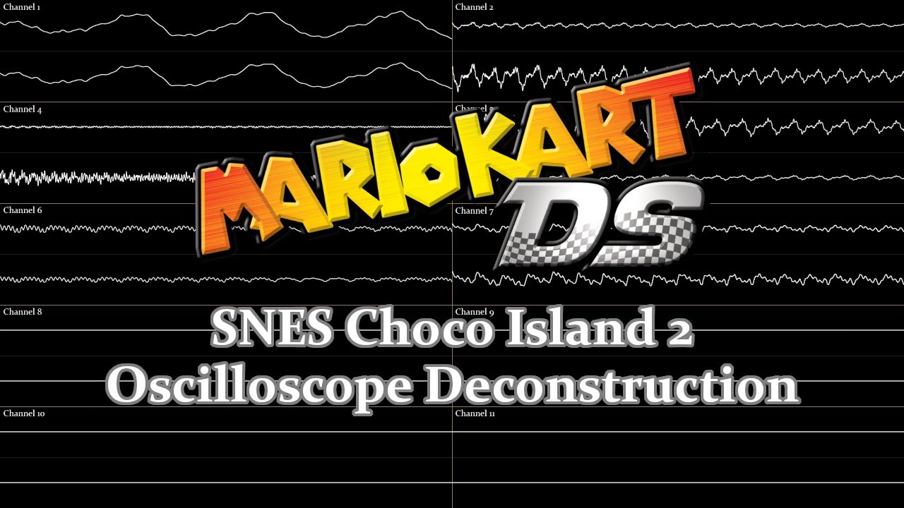 Mario Kart DS Kiosk Demo - SNES Choco Island 2 (Oscilloscope ...