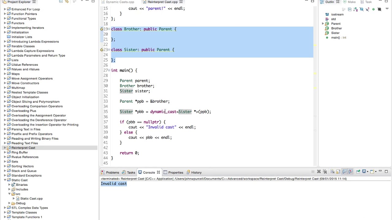 Learn Advanced C++ Programming reinterpret cast - YouTube