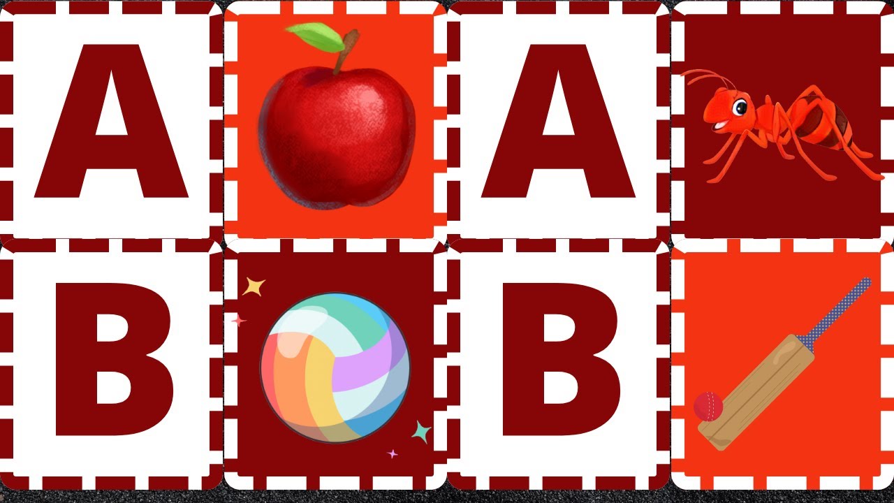 A for apple b for ball, ABC alphabet song, ABCD, phonics sounds - YouTube
