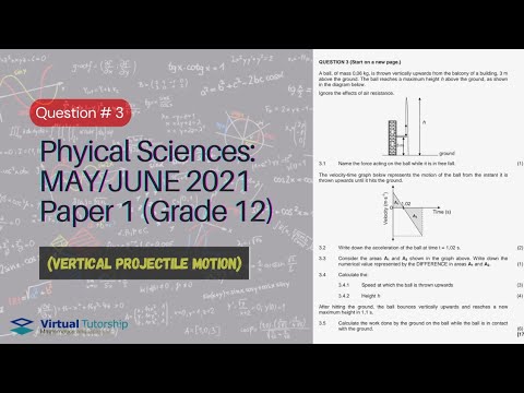 VERTICAL PROJECTILE MOTION | May-June 2021: Physical Sciences P1 ...