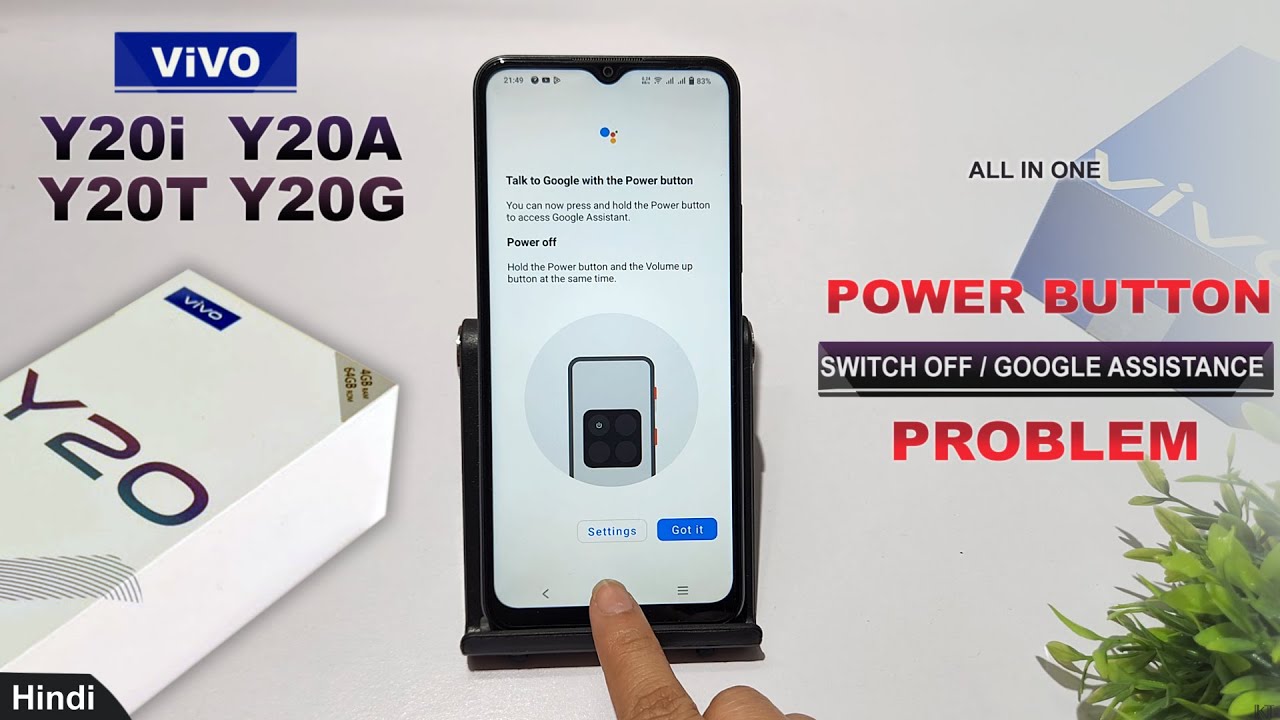Switch Off problem in vivo y20g,y20t,y20i,y20a | vivo y20 power button ...