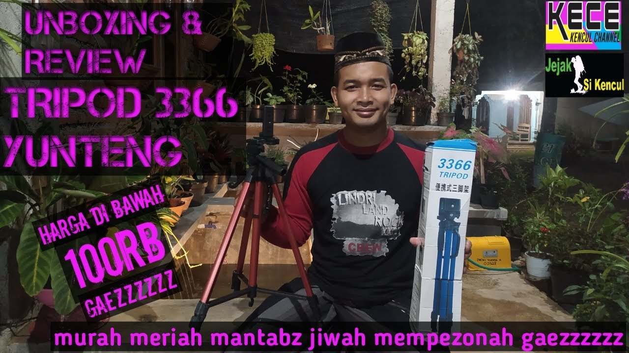 Tripod 3366 - UNBOXING & RIVIEW Tripod Yunteng 3366 - Harga dibawah 100 ...