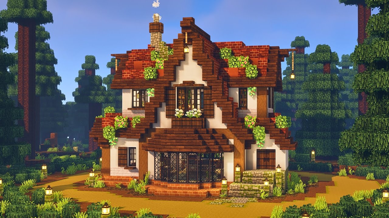 Cozy Autumn Cottage 🍂 Minecraft Tutorial Mizuno’s 16 Craft Build - YouTube