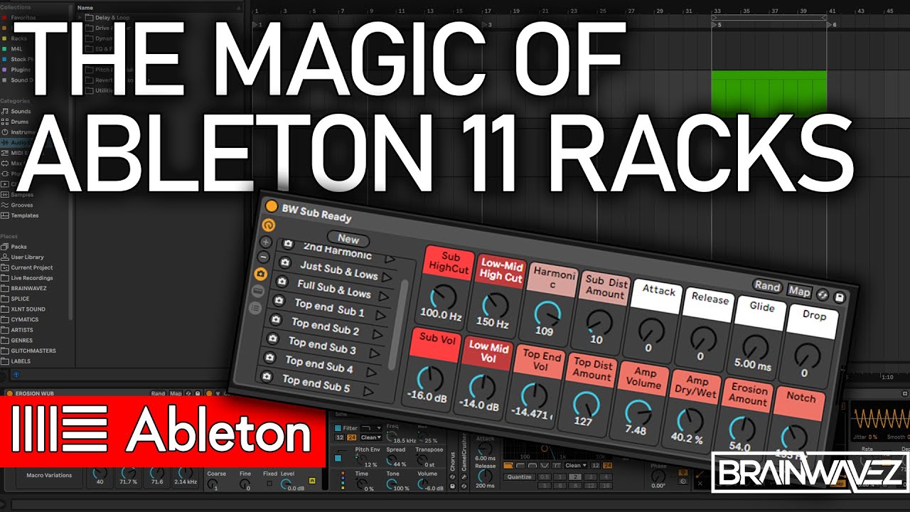 Quick and Easy Sound Design with Ableton Racks - YouTube