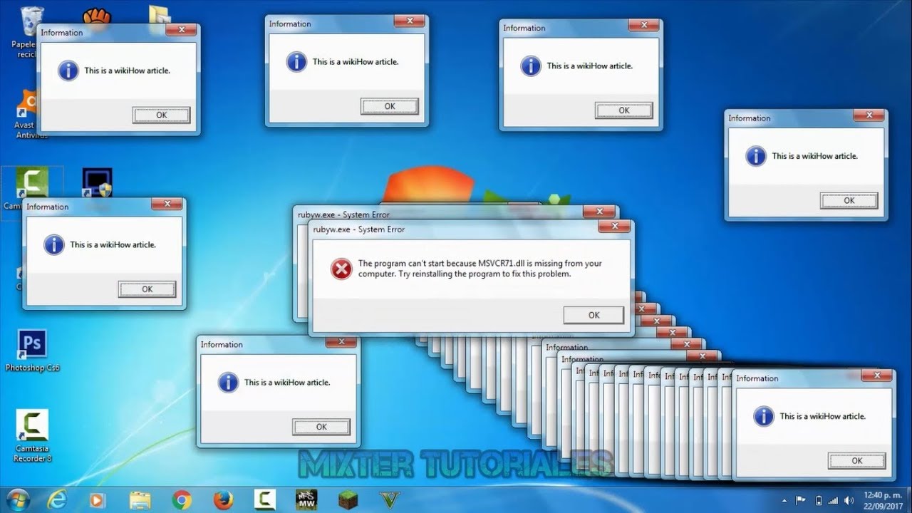 Windows 7 Remix Error Critical FULL HD Aero - Mixter Tutoriales - YouTube
