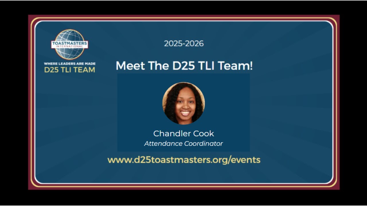 TLI: MEET THE TEAM (Chandler Cook, Attendance Coordinator) - YouTube