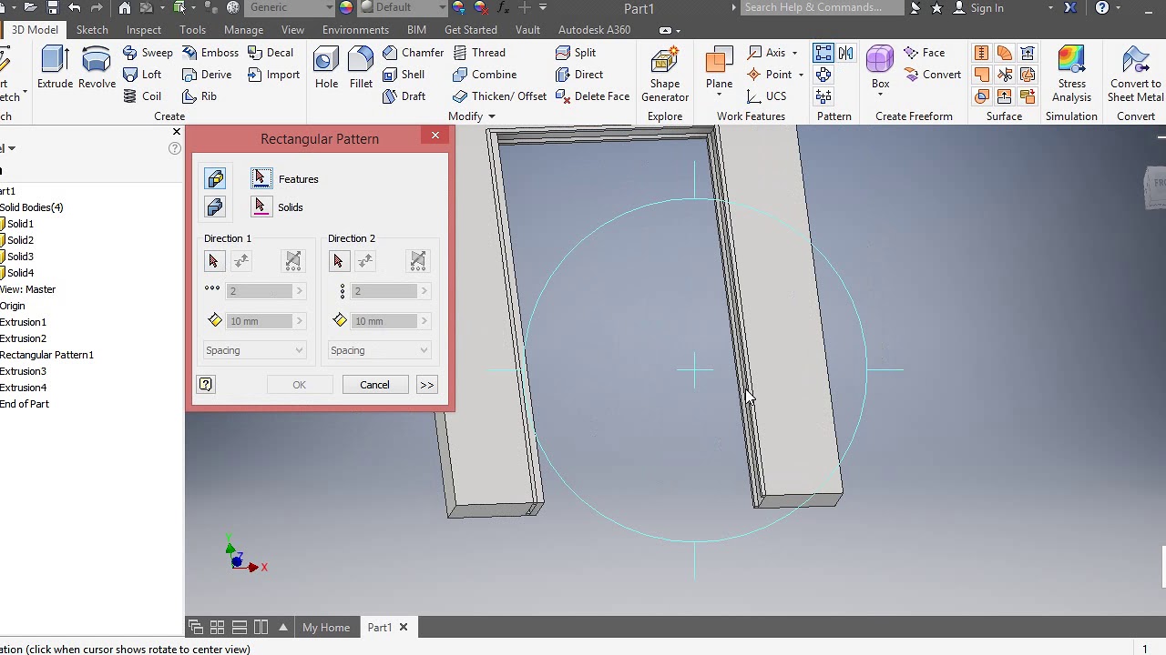 Puerta en Autodesk Inventor parte 2(Curso elemental inventor) - YouTube