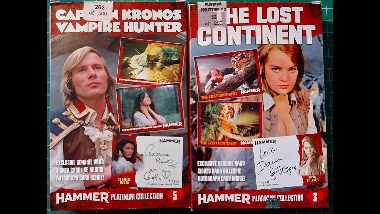 Hammer CAPTAIN KRONOS and LOST CONTINENT limited edition trading cards ...