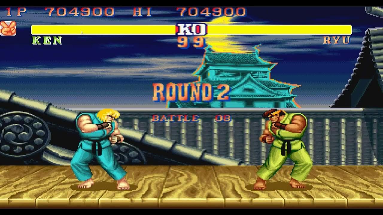 Ken Power Street Fighter 2 Super Green Arcade Hard Mode 4K 60FPS 1992 Gameplay - YouTube