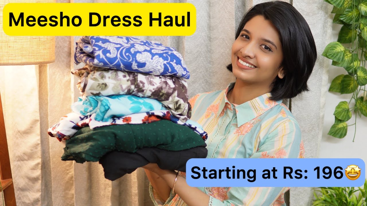 Meesho Trendy Dress Haul 🤩🌸 Starting At Rs: 196 ️ - YouTube