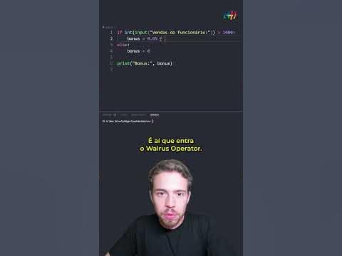 Operador Walrus em Python, conhecia? | #shorts - YouTube