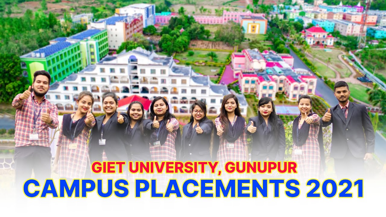 GIET University – Paradise for campus placements - YouTube