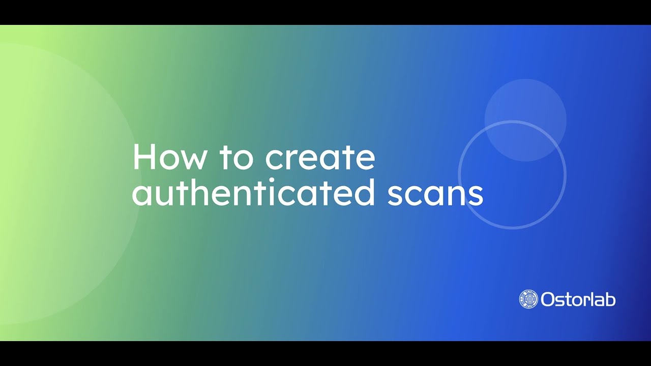 Ostorlab Scans - How to run Authenticated Scans - YouTube