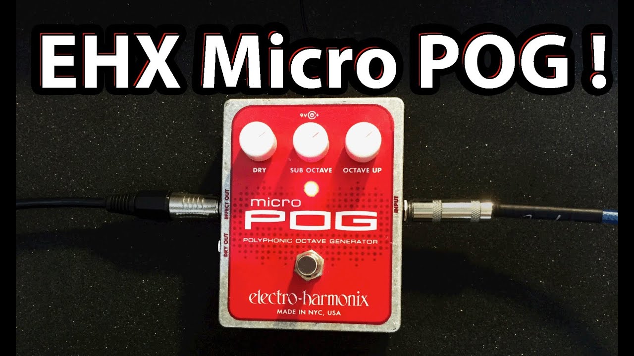 EHX Micro POG! Dual Octave Generator Guitar Pedal - YouTube