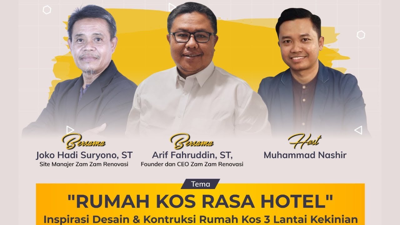 Dialog Interaktif "Rumah Kos Rasa Hotel" Bersama Zamzam Renovasi di ...