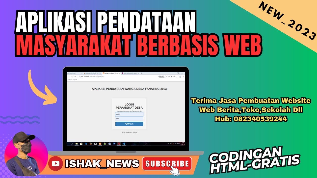 APLIKASI PENDATAAN MASYARAKAT BERBASIS WEB TERBARU 2023 - YouTube