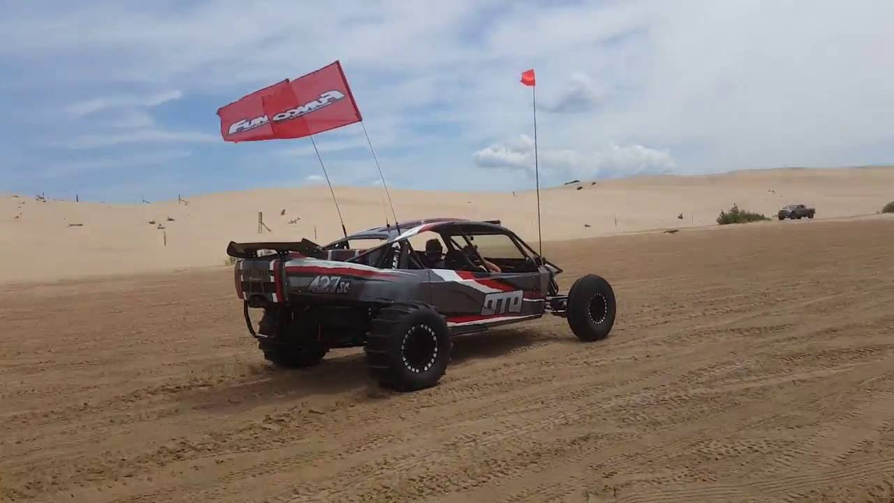 Funco GTQ dune buggy at Silver Lake Sand Dunes - YouTube