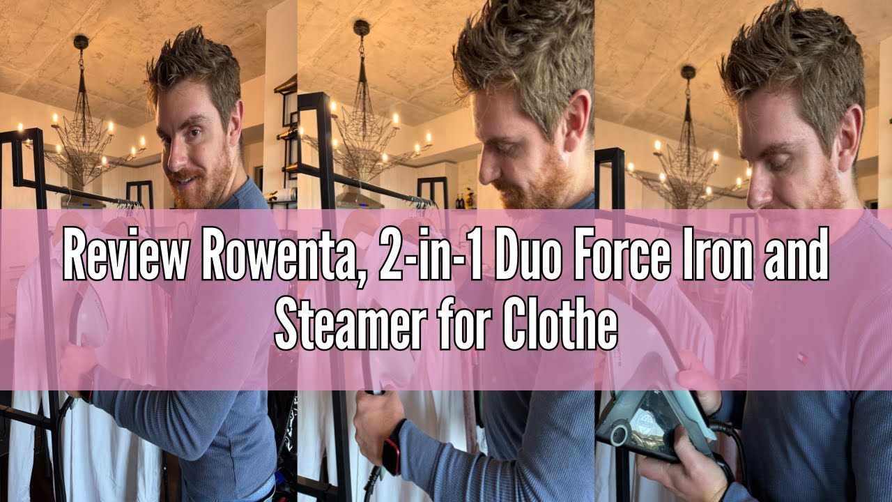 Review Rowenta, 2-in-1 Duo Force Iron and Steamer for Clothes, 1700W ...