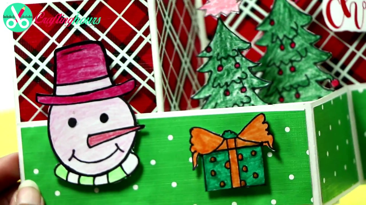 Z-Fold 3D Popup Christmas Greeting Card Making Idea - Crafts Ace