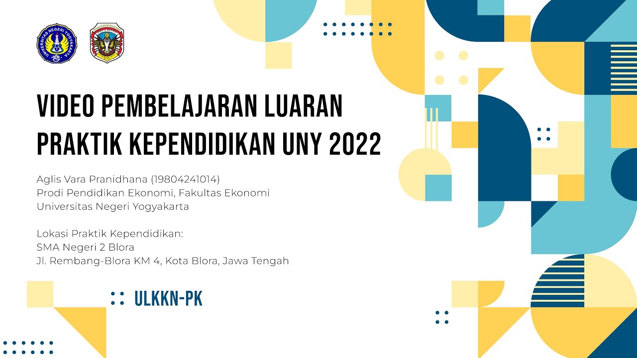 Video Pembelajaran Luaran Praktik Kependidikan (PK) UNY 2022 || Aglis Vara Pranidhana ...