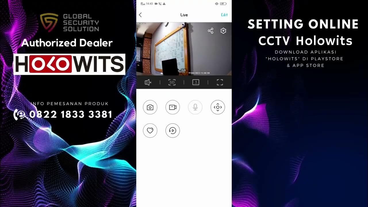 Setting Online CCTV Holowits - YouTube