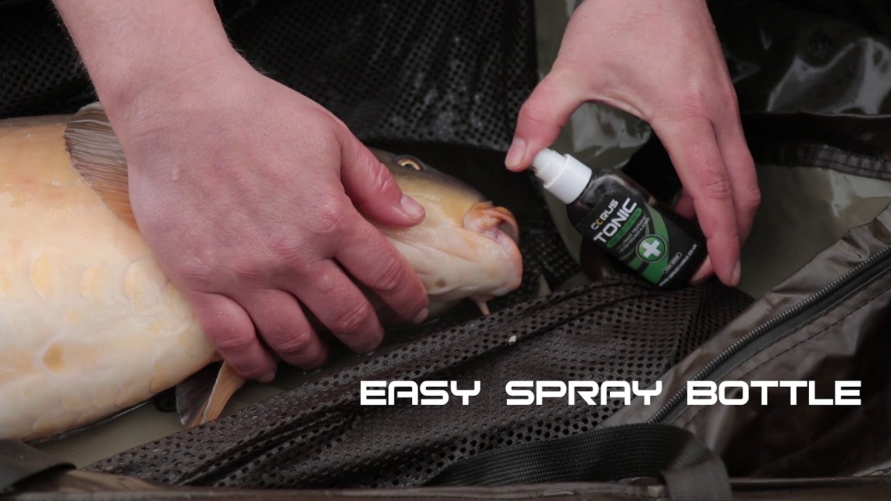 Corus Tonic Antibacterial Fish Aid Spray - YouTube