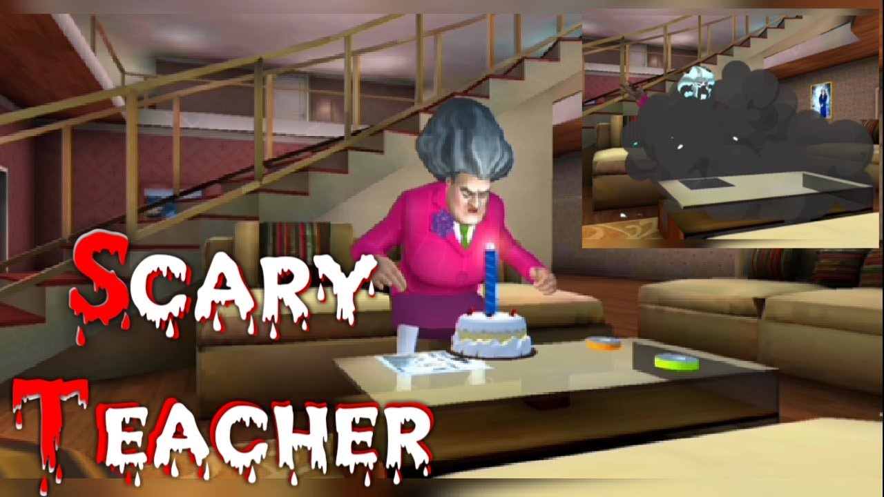 Scary Teacher Birthday | Episode 4 Miss T Birthday | Scary Teacher 3d ...