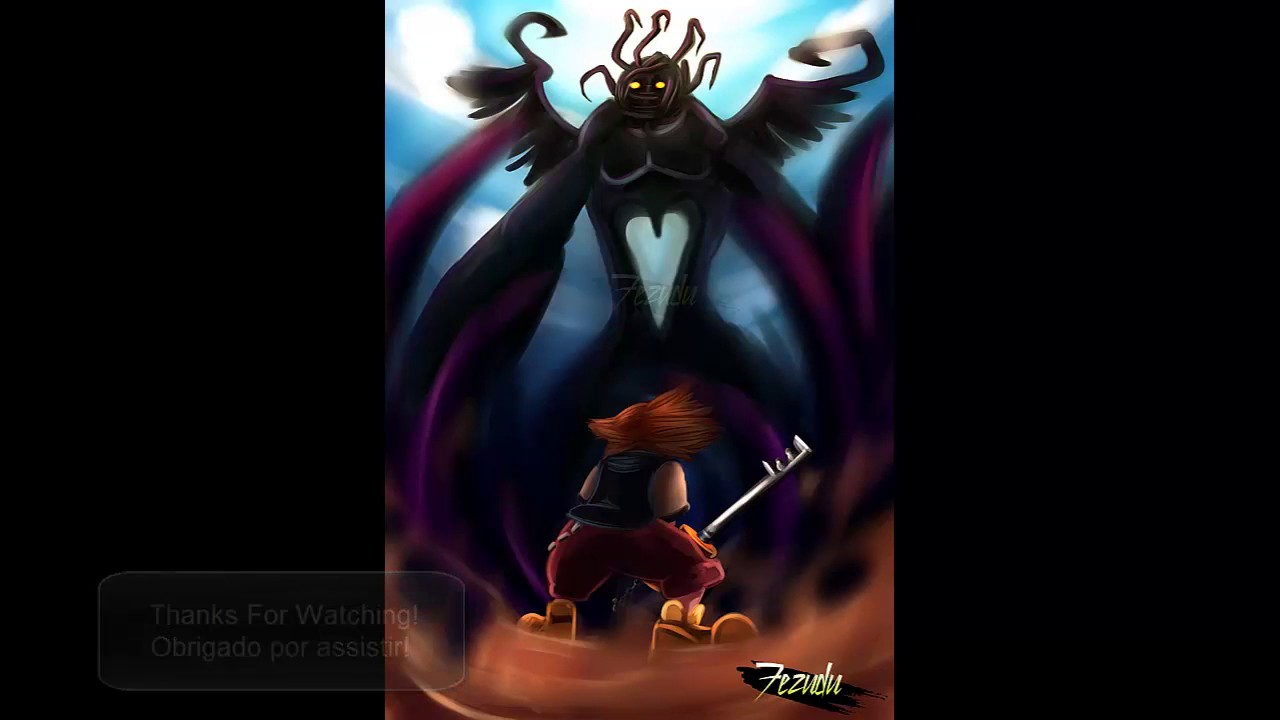 Kingdom hearts darkside Fanart - Time Lapse - YouTube