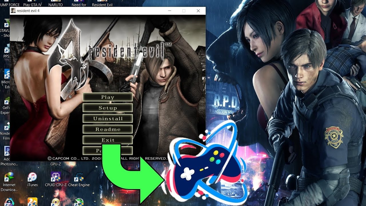 ATUR CONTROLLER PS2 DI RESIDENT EVIL 4 UBISOFT PC - YouTube