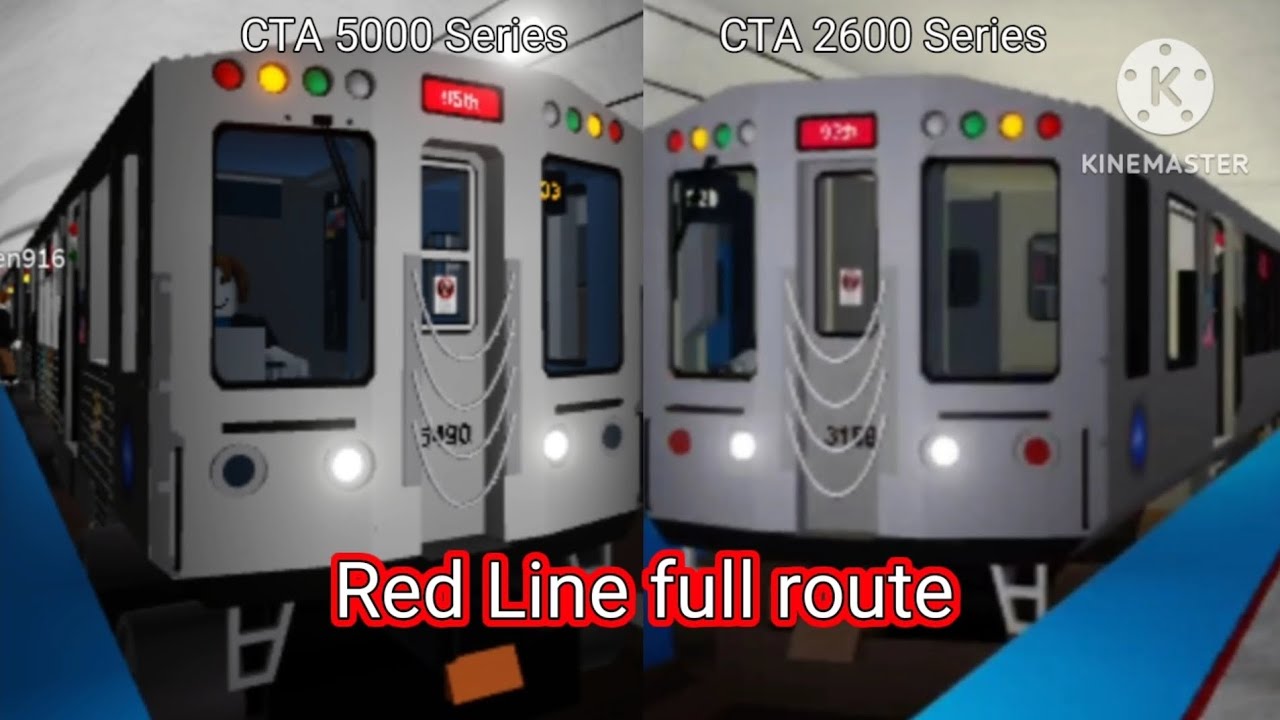 Roblox l CTA Loop - Series 5000 and Series 2600 Chicago → Chicago (Red ...