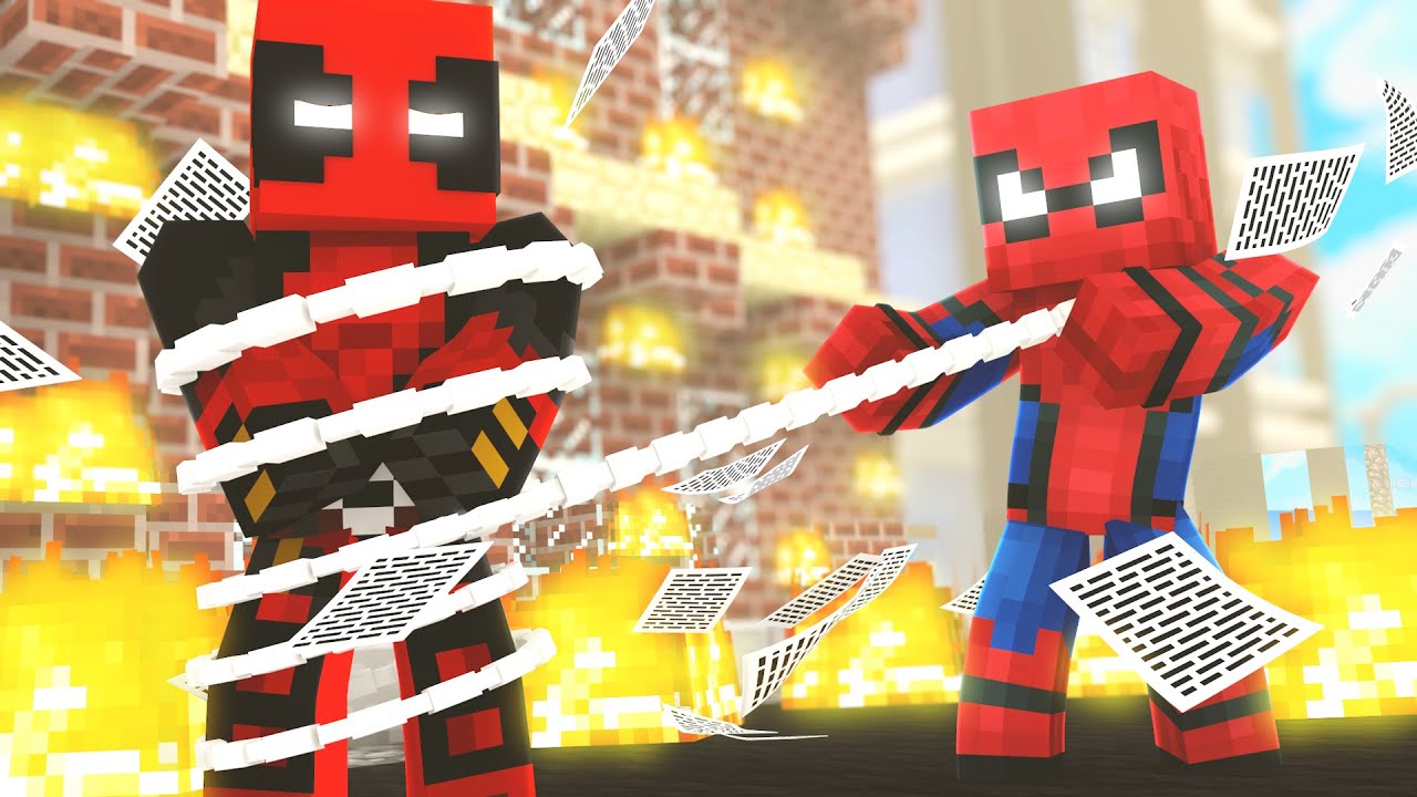 Minecraft Super Heroes Pvp 42 Deadpool Vs Homem Aranha ‹ Ine