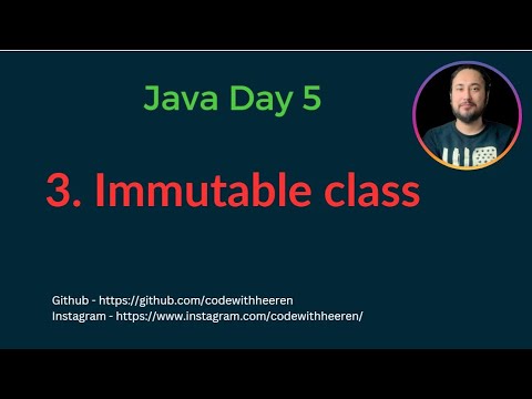 Day 5 - [#3] Immutable class - YouTube