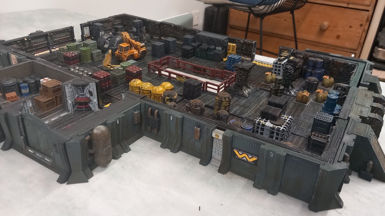 Returning to the Alien hive. 3D printing Lv427-designs - YouTube