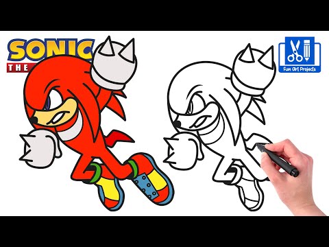 How To Draw Knuckles Movie | Sonic the Hedgehog - Easy Step By Step Drawing Tutorial
