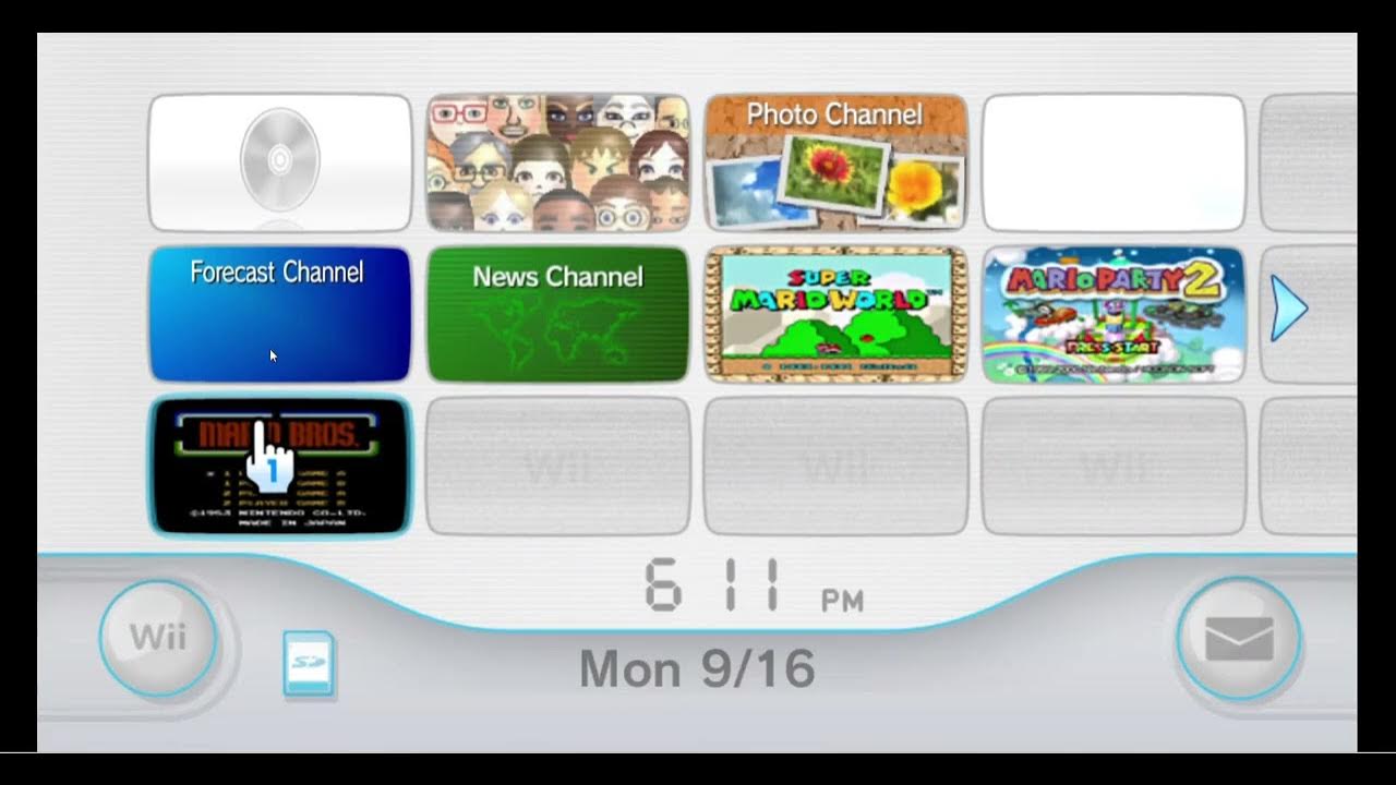 My Wii Menu - YouTube