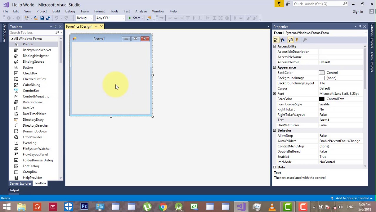 Beginners Tutorial to build a Hello World App in C#(Visual Studio ...