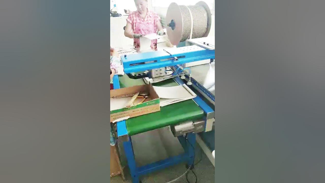 HB-520PB Automatic double loop wire punching and binding machine - YouTube