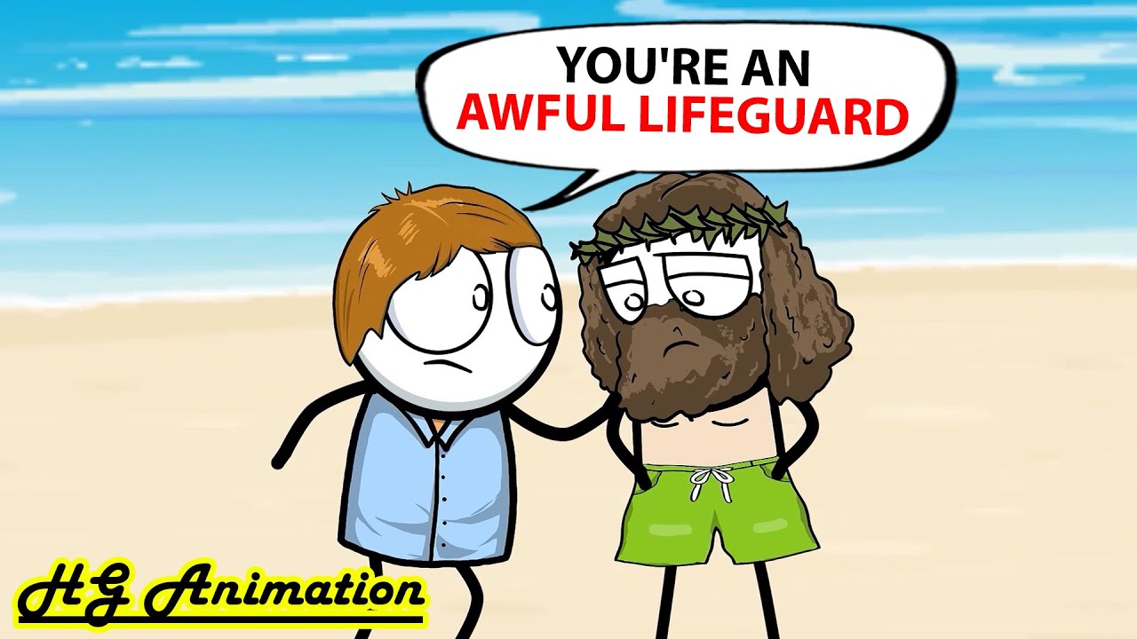 Bad Lifeguard | Funny Animated | Funny Cartoon - YouTube