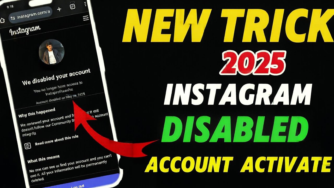 How to Recover Disabled Instagram Account Reactivate || Instagram ...