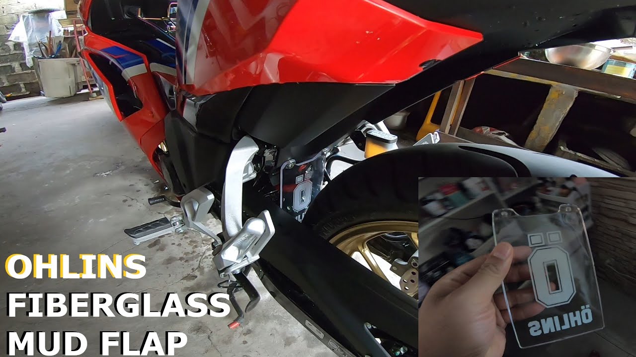 OHLINS Fiberglass Mud flap / Fender extension for Honda Winner X 150 ...