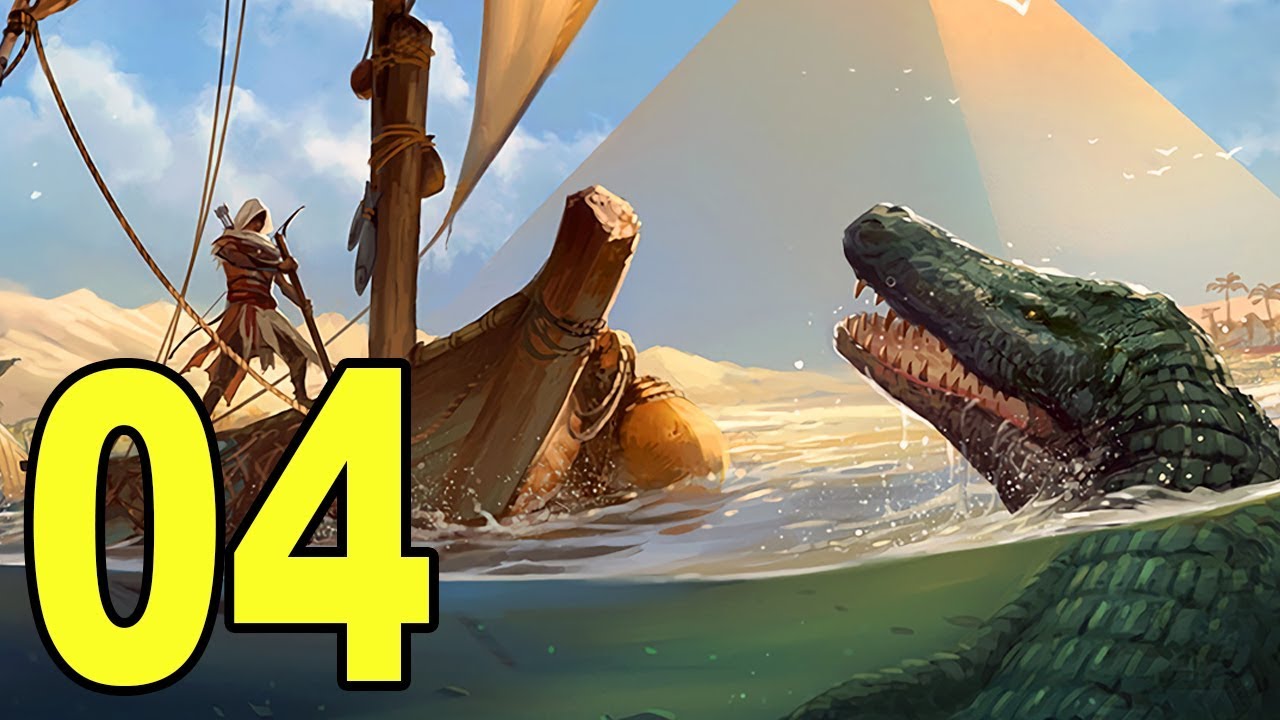 Assassin's Creed Origins - Part 4 - CROCODILE HUNTER - YouTube
