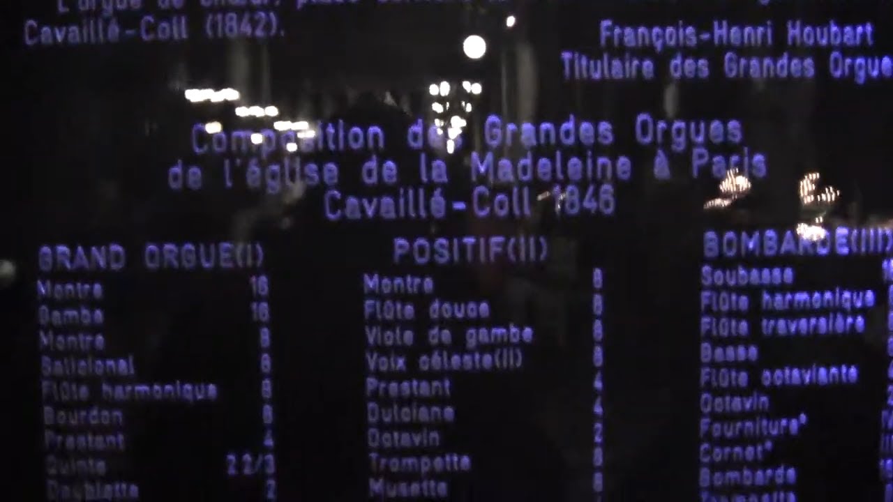 About the Grand Organ at La Madeleine Church in Paris - YouTube
