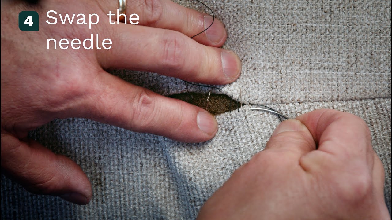 How To Do A Double Blind Stitch - YouTube