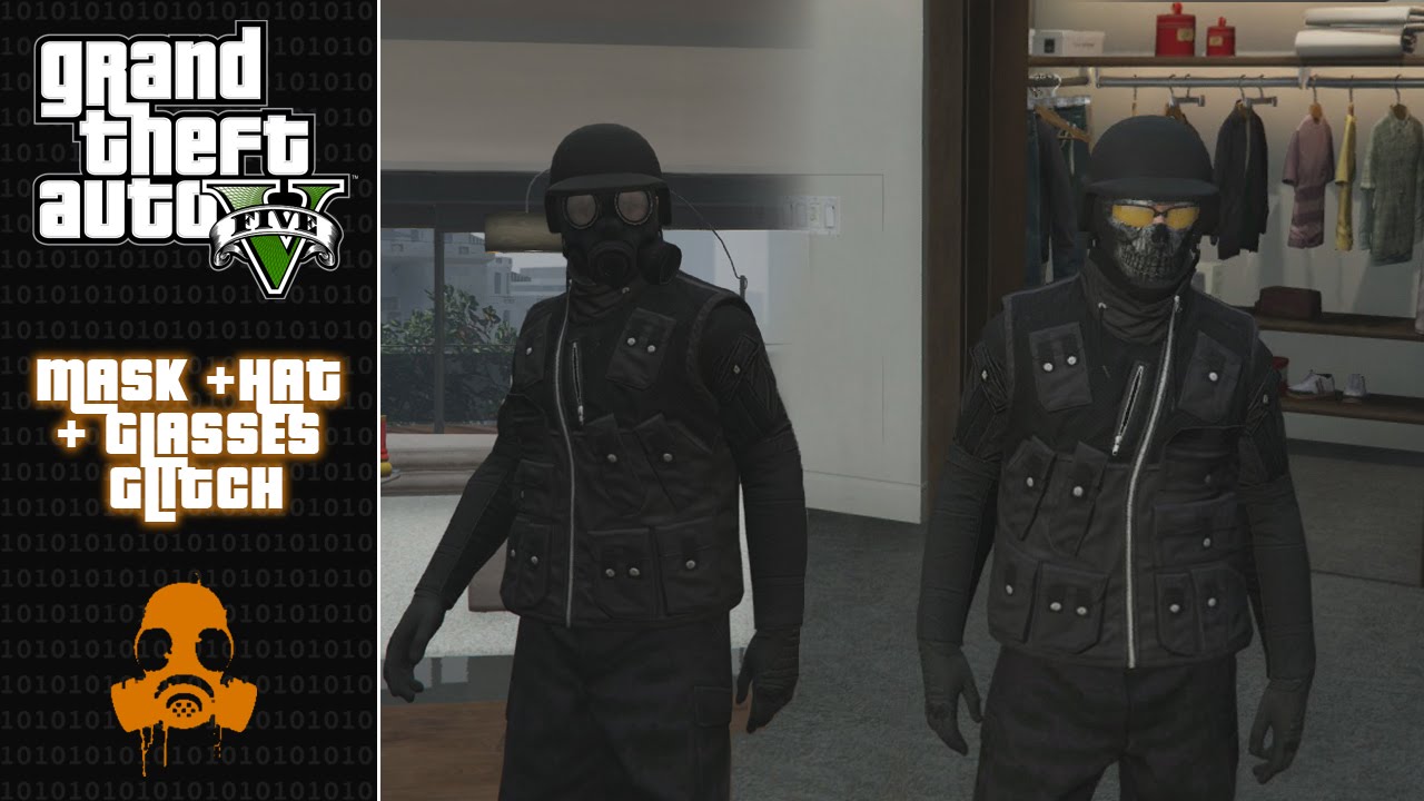 GTA 5 - How to wear a Mask and Hat || Gas Mask WW2 Uniform Tutorial ...