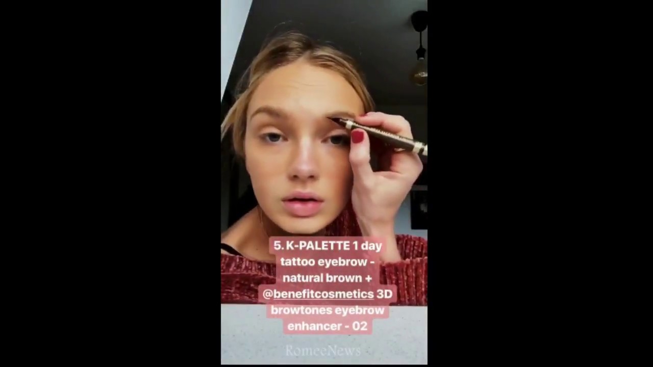 Romee Strijd MakeUp Routine - YouTube